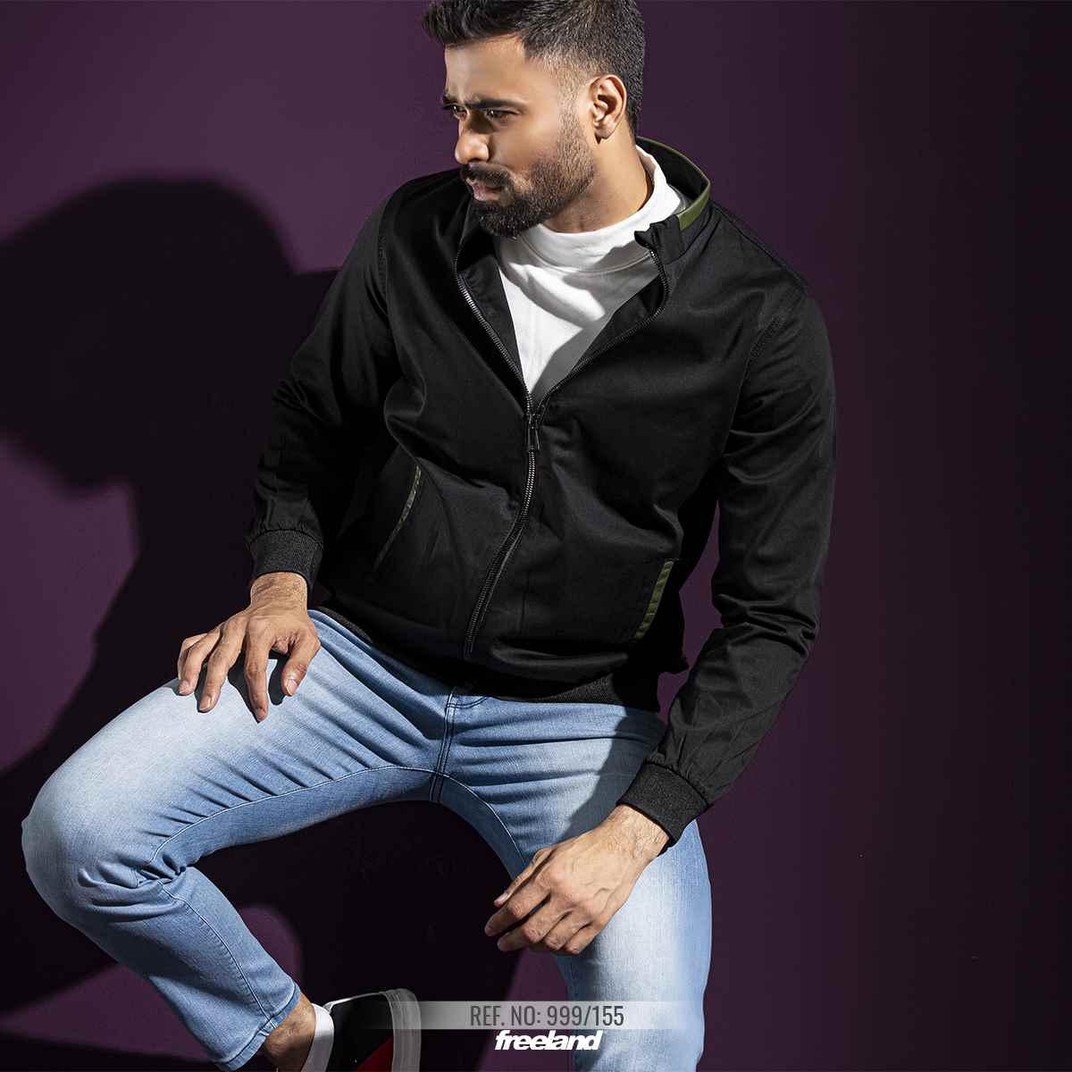 DESIGN SLIM FIT JACKET @freeland.com.bd